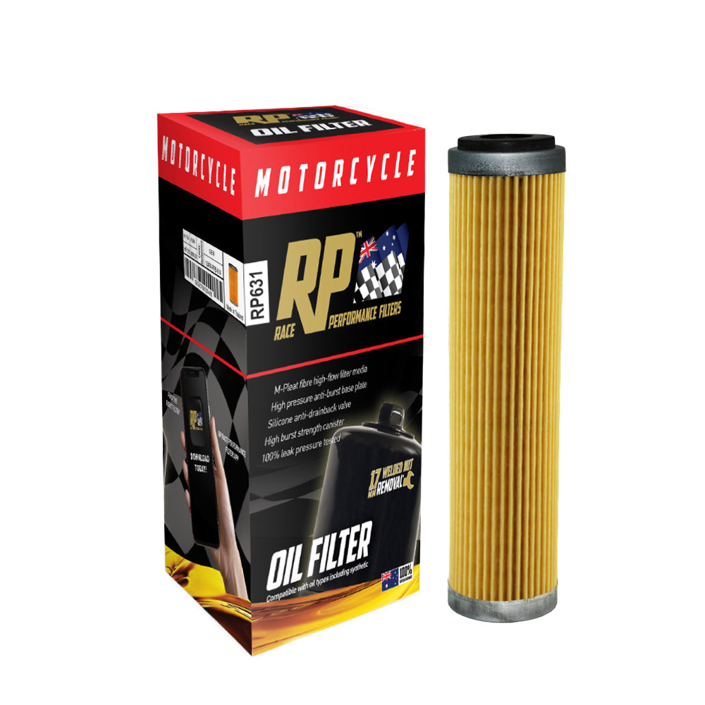 RP631 - Motorcycle Oil Filter | Race Performance Filters | OEM Quality ...